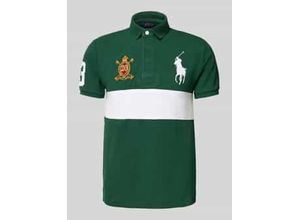 3616854934032 - Custom Slim Fit Poloshirt mit verdeckter Knopfleiste