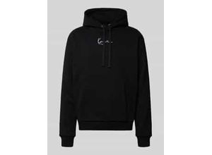 4054616587352 - Regular Fit Hoodie mit Logo-Stitching Modell Signature