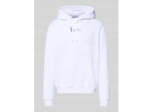 4054616587475 - Regular Fit Hoodie mit Logo-Stitching Modell Signature