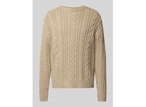 4069469783455 - Strickpullover mit Zopfmuster