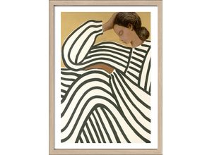 4019449520457 - Gerahmtes Bild STRIPED WOMAN