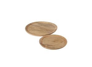 4020607541269 - Mm_unverified_brand - Boltze Teller Maino 2er Set Serviertablett Mango Holz Ìü 26-35cm Schale