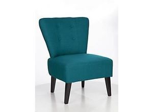 3660141230345 - Besuchersessel Brighton blau   buche ohne Armlehnen 4-Fuß-Gestell 3660141230345 PAPERFLOW