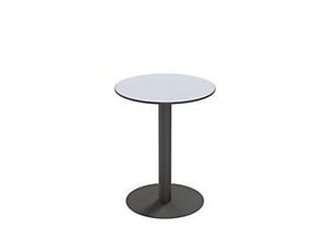 3660141226799 - meet by Paperflow Outdoor-Tisch Cross rund Tellerfuß Ø 600 x H 750 mm grau mattschwarz