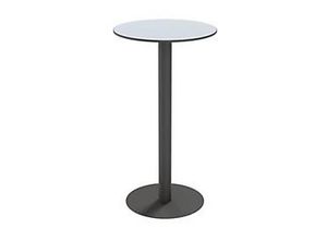 3660141226874 - Stehtisch CROSS TRCROS60H02 110cm (H) 60x60cm (BxT) rund grau   schwarz 3660141226874 PAPERFLOW