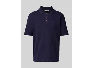 5715716632173 - Regular Fit Poloshirt mit Lochstickerei Modell MOON