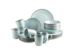 9001794877312 - Mäser Serie Metallic Rim Kombiservice 24 teilig für 6 Personen