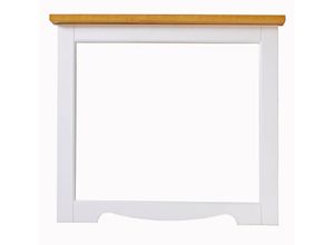 4067474221504 - Spiegel HOME AFFAIRE Trinidad gelb (weiß honigfarben) B H T 80cm x 64cm x 6cm Struktur Glas mit Rahmen B80cm H64cm T6cm