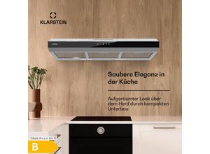 4060656523694 - Contempo Neo Unterbauhaube Abluft Umluft 175 m³ h Abluftleistung SenseControl integrierte Touch-Steuerung Edelstahl   Acrylglasfront