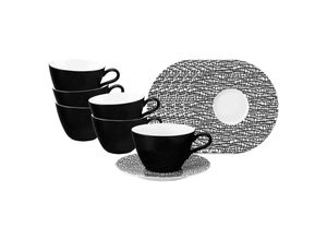 4262517045165 - Milchkaffeetassen mit Untertassen Life Fashion 370 ml 6er Set 4262517045165 - Milchkaffeetassen mit Untertassen Life Fashion 370 ml 6er Set
