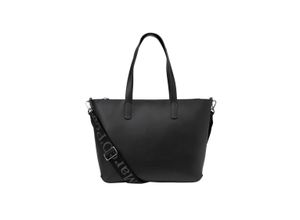 4059184150700 - Shopper MARC OPOLO aus einer Lederalternative aus recyceltem Polyester Damen Gr B H T 42cm x 30cm x 12cm schwarz Polyester unifarben Taschen