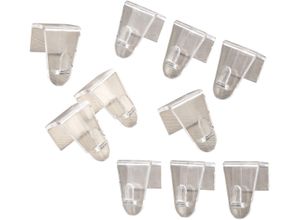 4029845173089 - Fensterhaken RUCO Fensterklipp 10er Set transparent B26cm H37cm L26cm Kunststoff Haken Kein Bohren kein Kleben Made in Germany