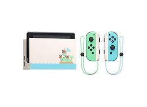 0045496453152 - Switch 32 GB [Animal Crossing New Horizons Limited Edition inkl Controller Blau Grün Konsole ohne Spiel] weiß