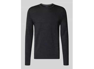 4069469372000 - Regular Fit Longsleeve aus Merino-Mix