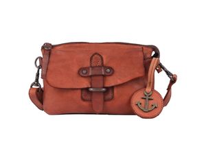 4046478080690 - Handtasche HARBOUR 2ND Logan Damen Gr B H T 19cm x 12cm x 8cm braun (cognac) Rindsleder Taschen