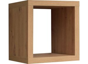 4044393316221 - Wandregal MÄUSBACHER Big System Office Regale Gr B H T 40 cm x 41 cm x 40 cm 1 St braun (asteiche) Hängeregale Breite 40 cm
