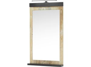 4067602872578 - Badspiegel HOME AFFAIRE SHERWOOD Spiegel im modernen Design braun (old style hell dekor) B55cm H100cm T10cm FSC-zertifizierter Holzwerkstoff Spiegel in 2 Farben verfügbar inkl LED-Beleuchtung mit Ablageboden 4067602872578 - Badspiegel HOME AFFAIRE SHERWOOD Spiegel im modernen Design braun (old style hell dekor) B55cm H100cm T10cm FSC-zertifizierter Holzwerkstoff Spiegel in 2 Farben verfügbar inkl LED-Beleuchtung mit Ablageboden
