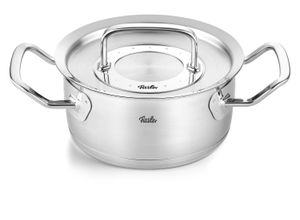 4009209380490 - Bratentopf FISSLER ORIGINAL-PROFI COLLECTION Bratentopf Töpfe Gr 14 l + Ø 16 cm silberfarben Bratentöpfe mit breitem Schüttrand Kaltmetallgriffen Made in Germany Induktion