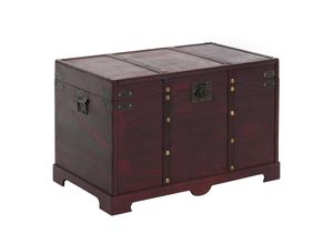 4052826157471 - Holztruhe Holzbox Schatztruhe Antibes Antikoptik 49x77x47cm ~ eckig