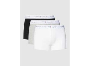 8720643550169 - Regular Fit Trunks mit elastischem Label-Bund im 3er-Pack