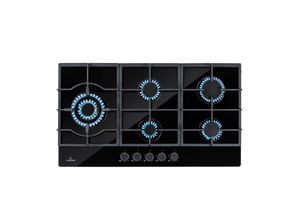 4060656502705 - Ignito Chef Edition 5 Zonen Gaskochfeld 5-flammig Sabaf-Brenner Glaskeramik