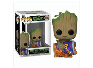 0889698706544 - I am Groot - Groot with Cheese Puffs Vinyl Figur 1196 Funko Pop! multicolor