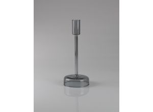 4056422271999 - Kerzenständer AM DESIGN aus grauem Glas grau B8cm H20cm Glas Kerzenhalter für eine zeitlose und stilvolle Tischdekoration 4056422271999 - Kerzenständer AM DESIGN aus grauem Glas grau B8cm H20cm Glas Kerzenhalter für eine zeitlose und stilvolle Tischdekoration