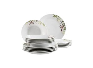 9001794975247 - Mäser Serie Herbal Garden Tellerset 18 teilig für 6 Personen