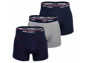 4251115784859 - HAPPY SHORTS Retro Boxer Herren Jersey mehrfarbig bedruckt