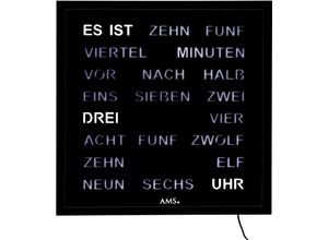 4037445160507 - Wanduhr AMS schwarz (schwarz schwarz) Wanduhren B H L 40cm x 4cm x 40cm Quarzuhr Digitaluhr Wohnzimmer Esszimmer Küche ArbeitszimmerBüro 4037445160507 - Wanduhr AMS schwarz (schwarz schwarz) Wanduhren B H L 40cm x 4cm x 40cm Quarzuhr Digitaluhr Wohnzimmer Esszimmer Küche ArbeitszimmerBüro
