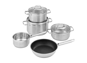 4004293135971 - Kochtopfset Elegance  Edelstahl  Metall  5-teilig  20 cm24 cm16 cm  335x23x57 cm  backofengeeignet  Kochen Töpfe Topfsets