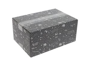 4251924751516 - Versandkarton Motiv Christmas Allover VE 20 Stk Innenmaße 350 x 315 x 170 mm anthrazit ratioform 4251924751516 - Versandkarton Motiv Christmas Allover VE 20 Stk Innenmaße 350 x 315 x 170 mm anthrazit ratioform