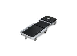 4036351042938 - Unicraft - Rollbrett Werkstatthocker gepolsterte Liegefläche Lenkrollen klappbar