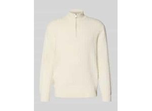 8716172397719 - Wollpullover mit Troyer-Kragen