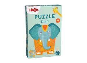 4010168279367 - Unisex Puzzle 2 in 1 Elefantastisch! 1er Pack