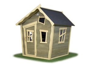 8718469466559 - Exittoys - Exit Holz Spielhaus Crooky 100 Grau 145x171 cm 8718469466559 - Exittoys - Exit Holz Spielhaus Crooky 100 Grau 145x171 cm