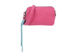 4059065275249 - Schultertasche FRITZI AUS PREUSSEN Jony Suede Jacky Damen Gr B H T 7cm x 145cm x 22cm rosa (pink) Lederimitat unifarben Taschen mit angerauter Materialoberfläche
