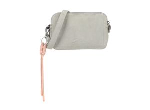 4059065275256 - Schultertasche FRITZI AUS PREUSSEN Jony Suede Jacky Damen Gr B H T 7cm x 145cm x 22cm grau Lederimitat unifarben Taschen mit angerauter Materialoberfläche