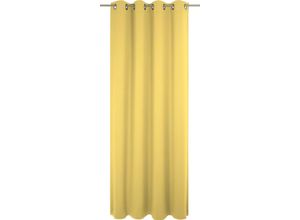 4004567202484 - Vorhang ADAM Vorhang Uni Collection Light aus 100 % Bio-Baumwolle Ösen (1 St) Gr 1 gelb (hellgelb) B145cm H145cm Baumwolle (Bio-Baumwolle) Gardinen Vorhang Uni Collection Light aus Bio-Baumwolle Made in Germany