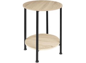 4061173205254 - tectake® Beistelltisch Industrial Style rund mit 2 Ablagen 45 x 64 cm
