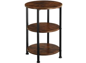 4061173205643 - tectake® Beistelltisch Colchester 40x61cm - Industrial Holz dunkel rustikal 4061173205643 - tectake® Beistelltisch Colchester 40x61cm - Industrial Holz dunkel rustikal