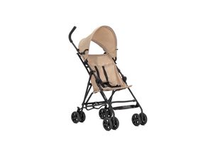3800166120577 - Kinderwagen Buggy Vaya verstellbares Sonnendach klappbar Fußstütze beige braun