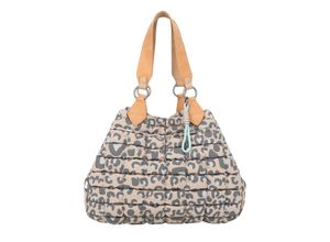 4059065274860 - Henkeltasche FRITZI AUS PREUSSEN Leo Bubble Soft Anthra Damen Gr B H T 15cm x 29cm x 42cm beige Baumwolle Taschen mit tollem Griff und großen Füllvolumen