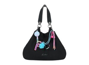 4059065274235 - Henkeltasche FRITZI AUS PREUSSEN Izzy Medium Limited Tüddelüt Damen Gr B H T 45cm x 34cm x 16cm schwarz Nylon unifarben Taschen im top-aktuellem Collector-Look