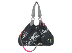 4059065274921 - Henkeltasche FRITZI AUS PREUSSEN Out of Space Damen Gr B H T 42cm x 29cm x 15cm schwarz Baumwolle bedruckt Taschen mit coolem Sprinkle-Print