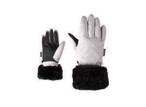 4068657071893 - Skihandschuhe ZIENER LILION-Z glove junior Jungen Gr 35 silber (metallic silber) Obermaterial 100% Polyester  Innenhand 100% Polyester (recycelt)  Futter 100% Polyester  Wattierung 100% Polyester Handschuhe