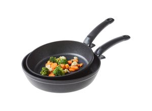 4009209381794 - Pfannenset Adamant® Comfort  Schwarz  Metall  2-teilig  Made in Germany  kratzfest antihaftbeschichtet Skalierung  Kochen Pfannen