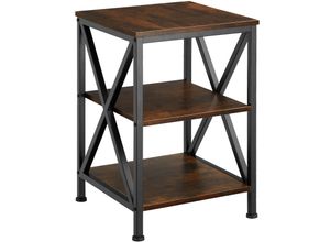 4061173205704 - tectake® Beistelltisch Nottingham 405x405x605cm - Industrial Holz dunkel rustikal 4061173205704 - tectake® Beistelltisch Nottingham 405x405x605cm - Industrial Holz dunkel rustikal