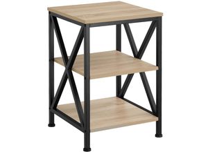 4061173205711 - Beistelltisch Nottingham 405x405x605cm - Industrial Holz hell Eiche Sonoma