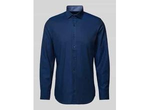 4060553791042 - Slim Fit Businesshemd aus Uni Struktur Modell ROYAL